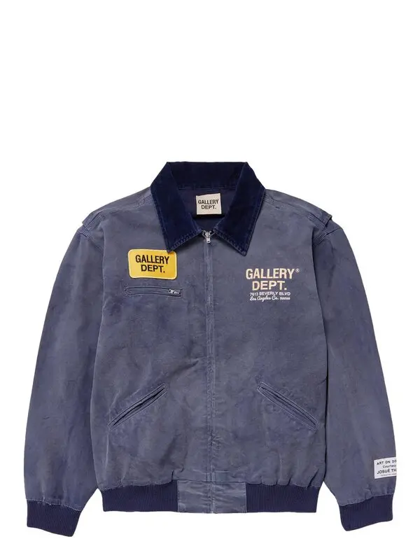 GALLERY DEPT. Mechanic Cotton Bomber Jacket - Blue