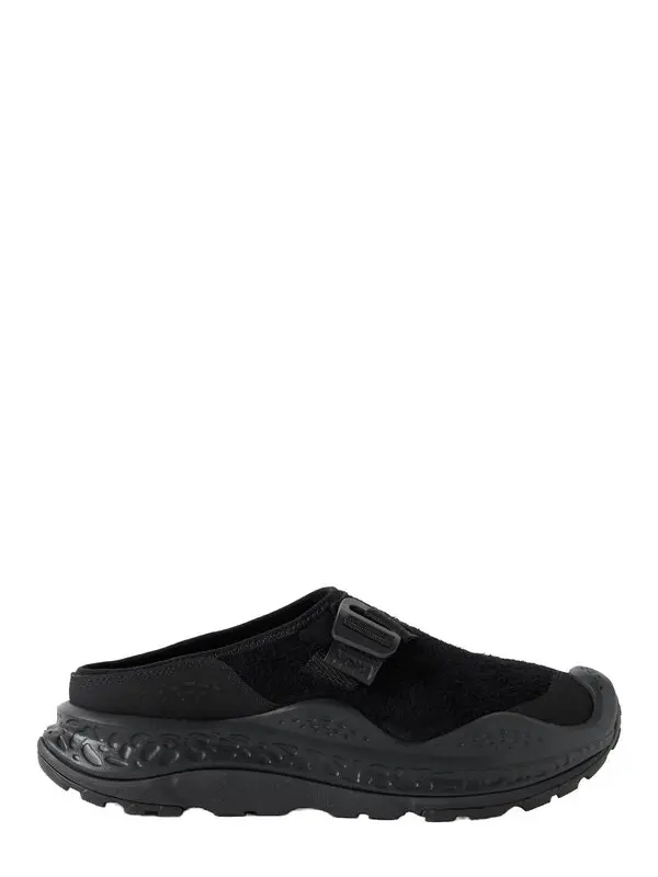 Hoka Ora Primo Ext Rubber-trimmed Suede Slip-on Sneakers - Black