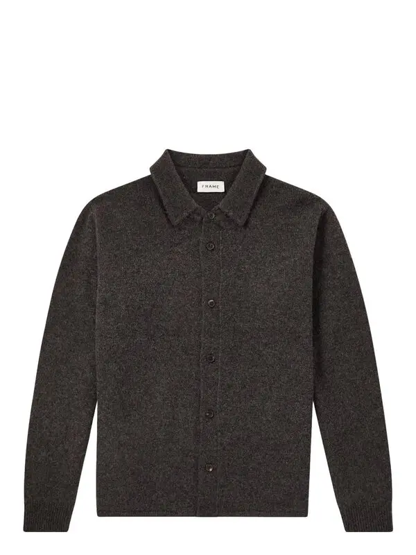 FRAME Wool And Yak-blend Cardigan - Gray