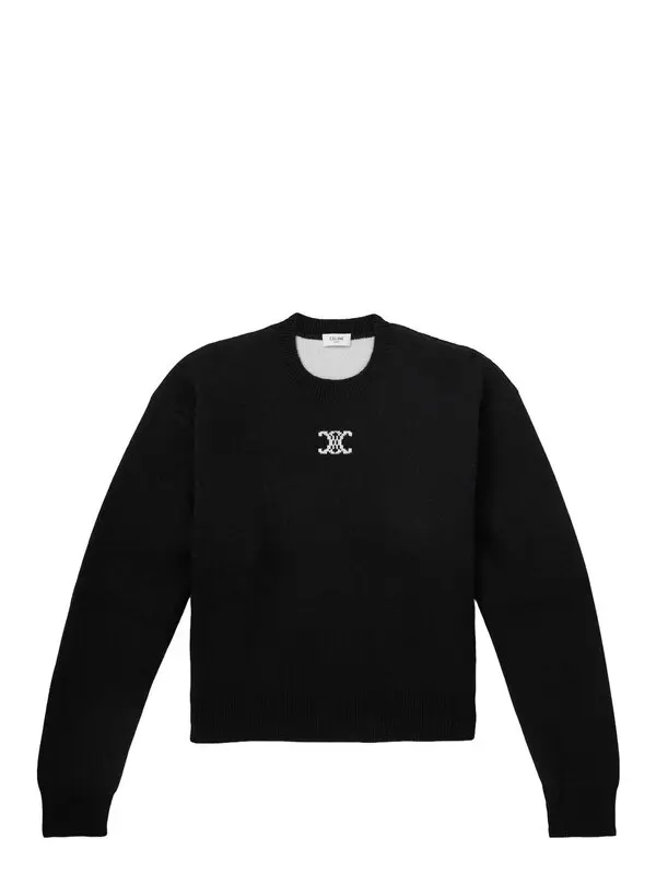 Celine Cashmere-blend Sweater - Black