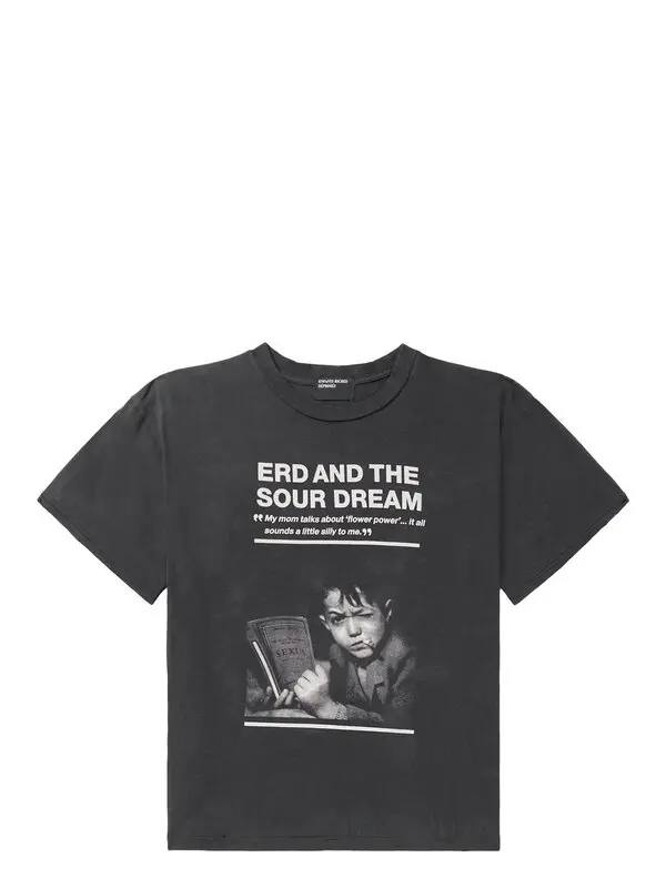 Enfants Riches Déprimés Sour Dream Printed Cotton-jersey T-shirt - Black