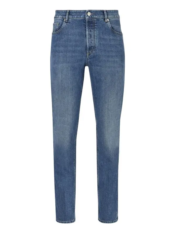 Brunello Cucinelli Slim-fit Straight-leg Jeans - Blue