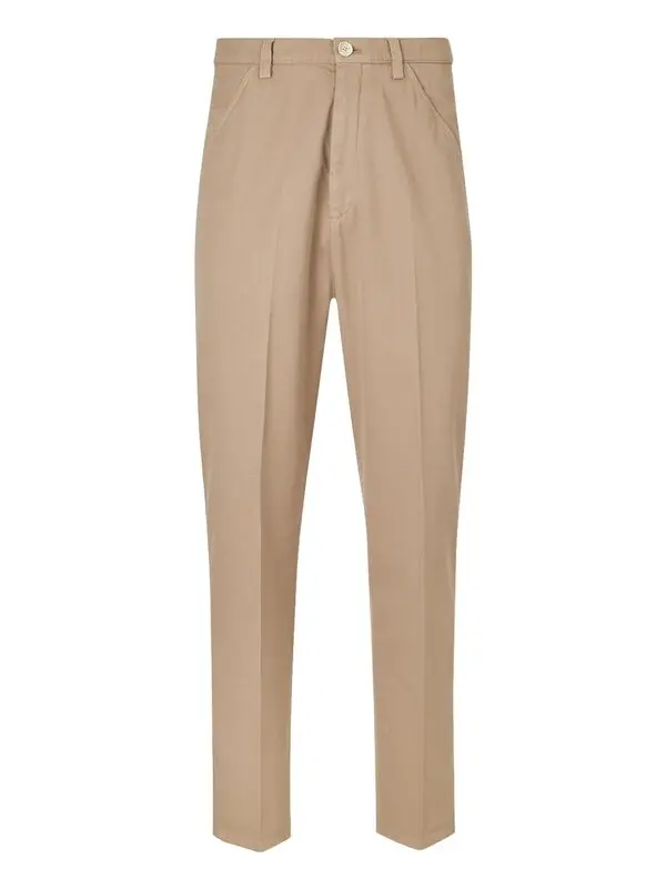 Brunello Cucinelli Straight-leg Cotton Chinos - Neutrals