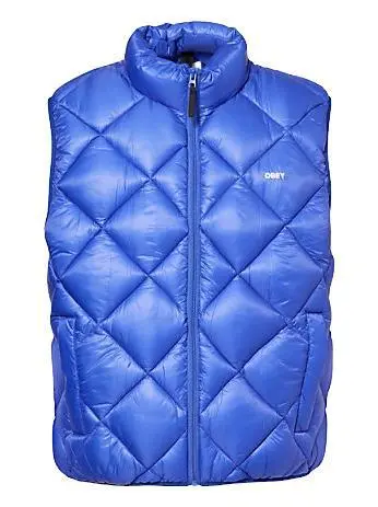 Obey Compass Quilted Nylon Gilet - Blue