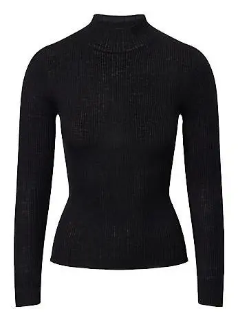 ME+EM Ribbed Wool And Cashmere Jumper - Black