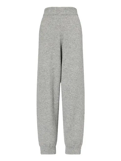 Calvin Klein Lounge Slim-leg Plush-terry Jogging Bottoms - Grey Heather