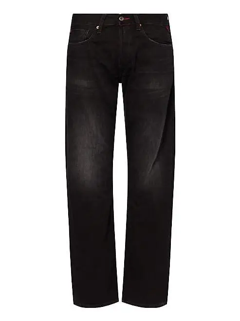 REPLAY Deryck Straight-leg Jeans - Black