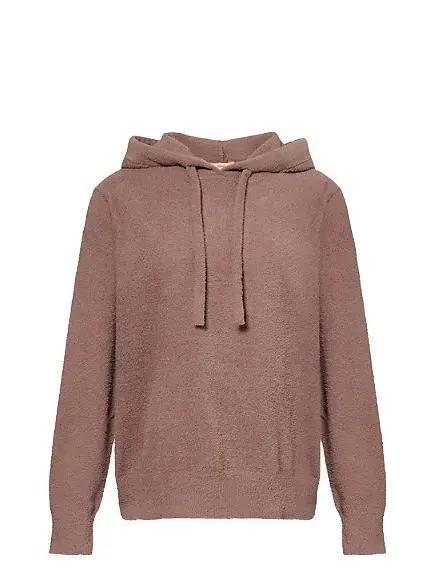 Eberjey Relaxed-fit Bouclé Hoody - Deep Taupe