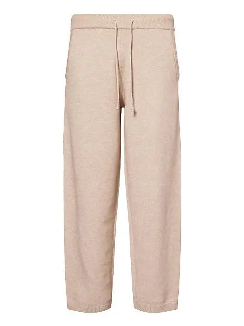 RAITH Knitted Relaxed-fit Trousers - Oatmeal
