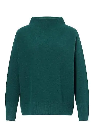Vince Funnel-neck Relaxed-fit Cashmere Jumper - Juniper
