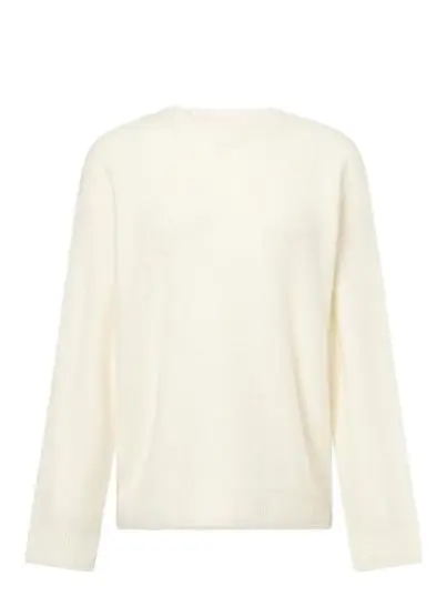 Vince Relaxed-fit Round-neck Cashmere Jumper - Off White