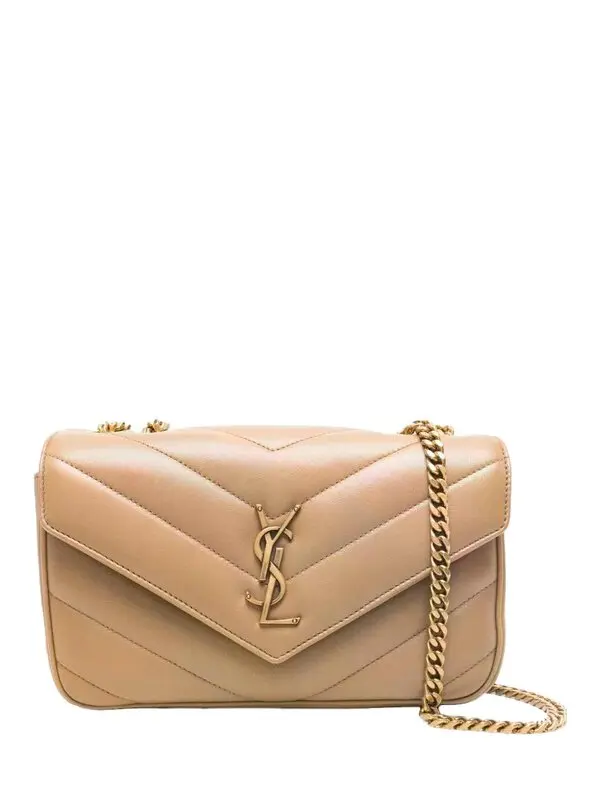 Saint Laurent Small Loulou Matelassé Shoulder Bag - Brown
