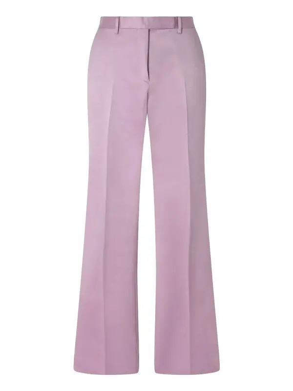 TOM FORD Cotton And Silk-blend Duchesse Satin Straight-leg Pants - Pink