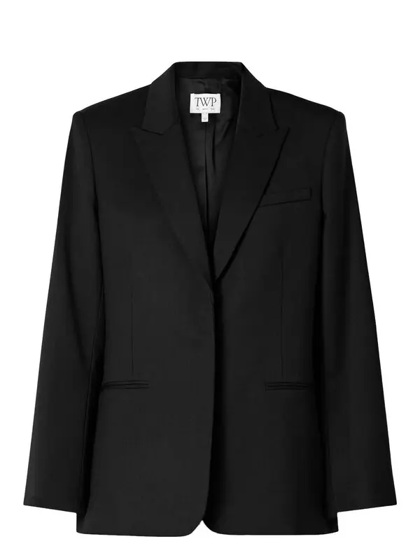 TWP Sweet Pea Wool-blend Blazer - Black