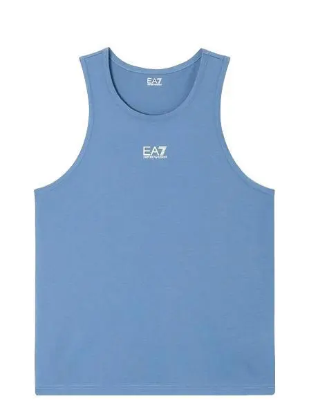 Emporio Armani Ea7 Core Identity Jersey Tank Top - Blue