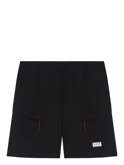 Emporio Armani Dynamic Athlete Ventus7 Technical-fabric Bermuda Shorts - Black