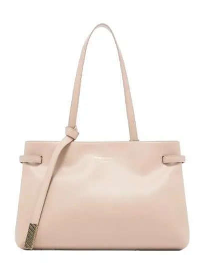 Emporio Armani Smooth Leather Handbag - Beige