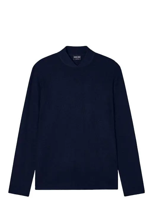 Giorgio Armani Wool And Cashmere Jumper - Navy