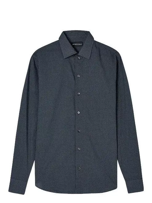 Emporio Armani Classic Shirts - Navy