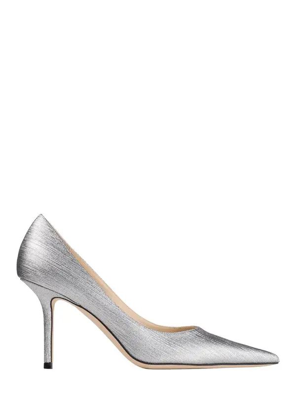 JIMMY CHOO Love 85 Glitter Fabric Pumps - Silver