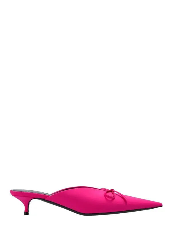 Balenciaga Knife Bow Mules - Pink