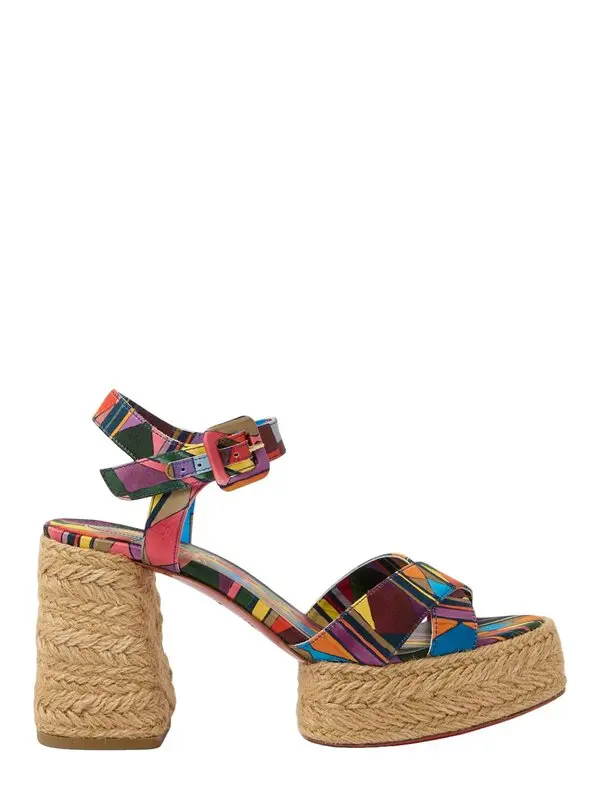 CHRISTIAN LOUBOUTIN Calakala Platform Espadrille Sandals - Multi