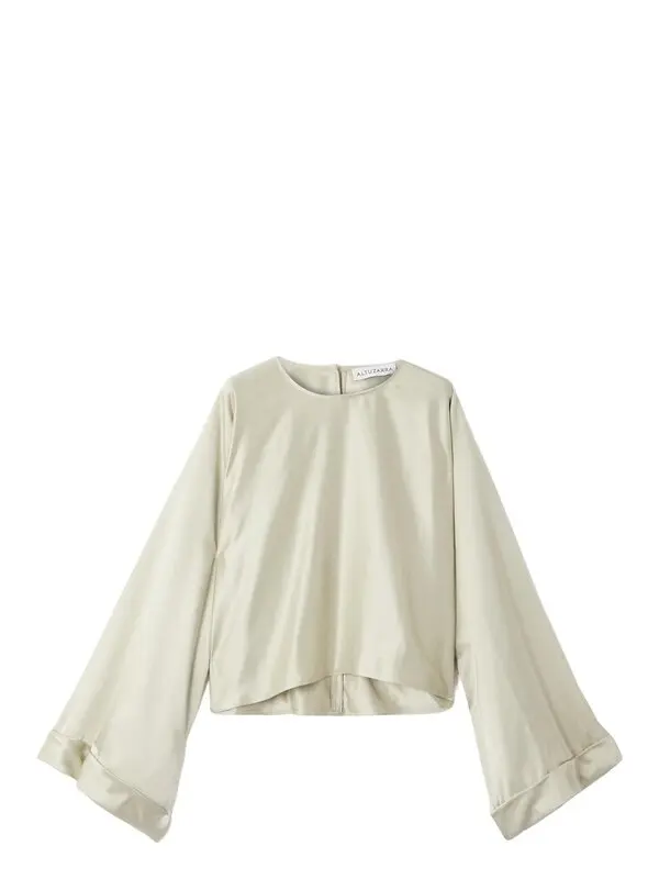 Altuzarra Jonty Satin Blouse - Neutrals