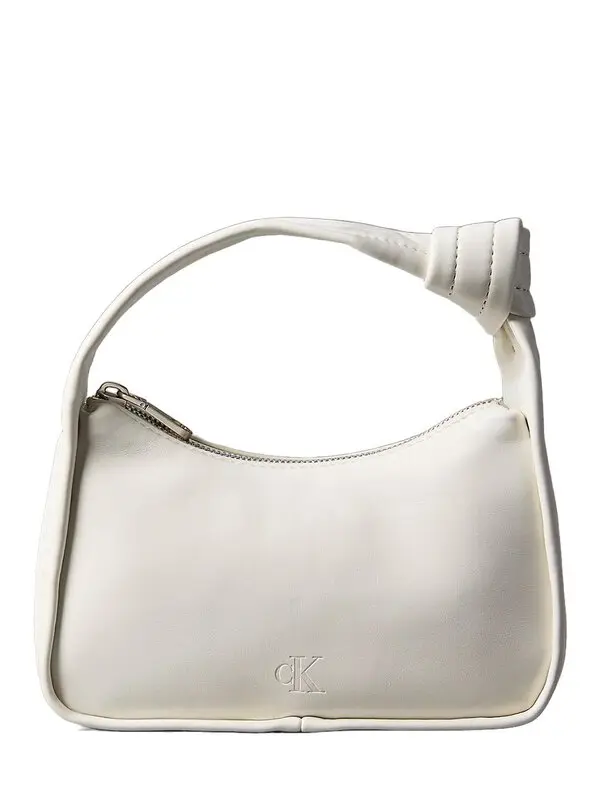 Calvin Klein Knotted Mini Shoulder Bag - Lily White