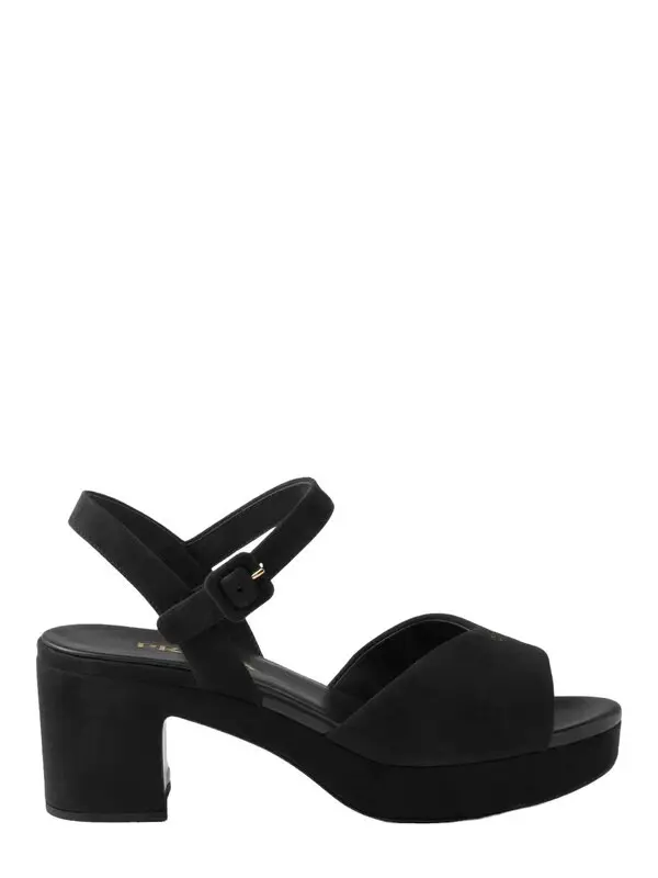 Prada 65mm Padded Sandals - Black
