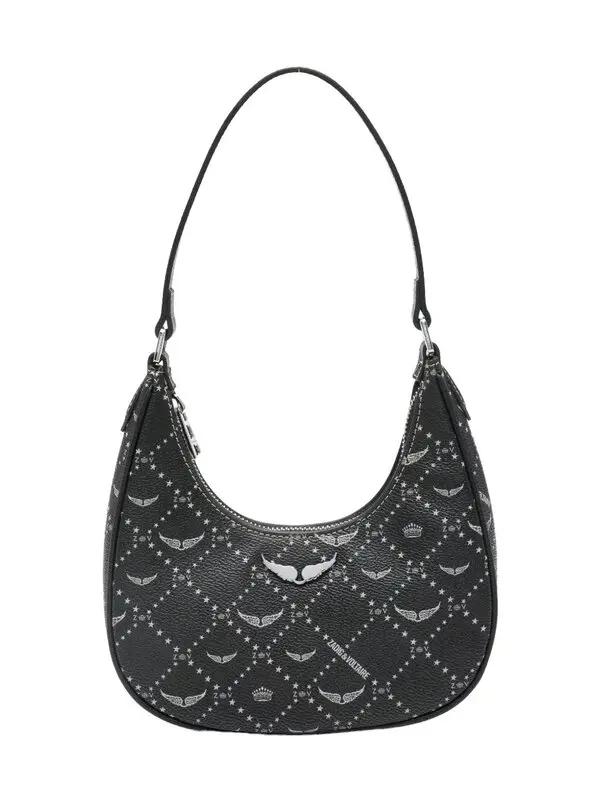 Zadig&Voltaire Logo Graphic Shoulder Bag - Black