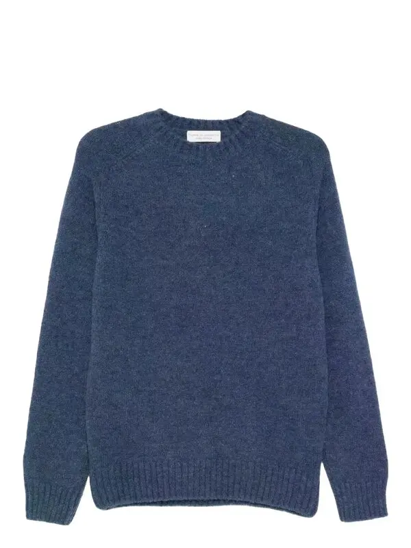 FILIPPO DE LAURENTIIS Ribbed Wool-blend Knitwear - Blue