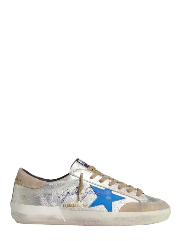 Golden Goose Logo Sneakers - Silver