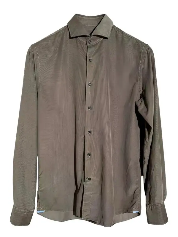 XACUS Button-fastening Corduroy Shirt - Brown