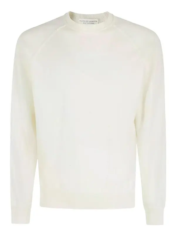 FILIPPO DE LAURENTIIS Raglan-sleeve Sweater - White
