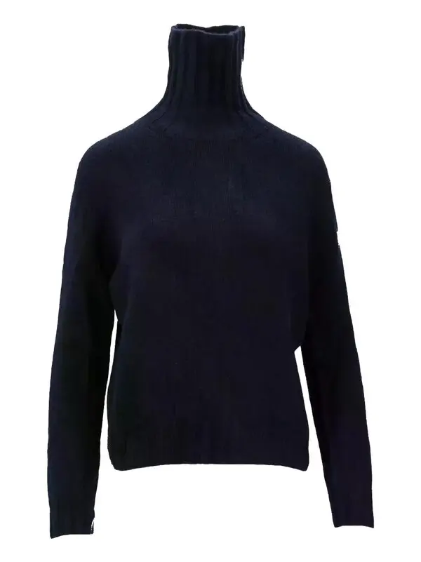 LA ROSE Roll Neck Sweater - Blue