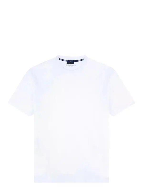 Paul & Shark Shark Fin Embroidery Cotton Jersey T-shirt - White
