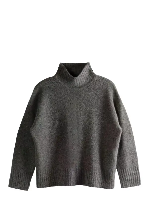 YANGKEHAN Roll-neck Top - Grey