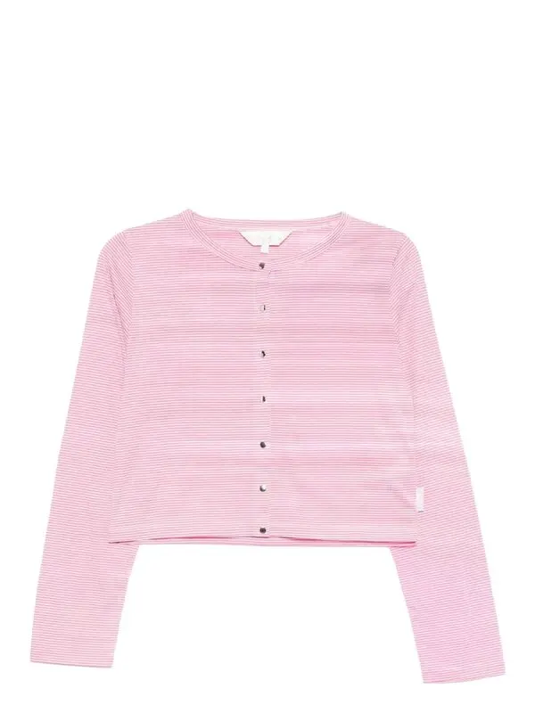 TO B. BY AGNÈS B. Border Compact Cardigan - Pink