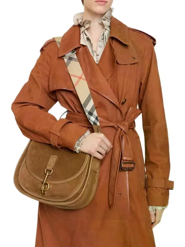 Burberry Small B-clip Cross Body Bag - Brown