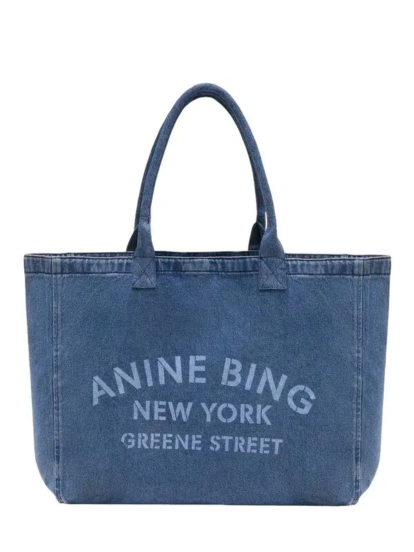 ANINE BING Leo Shopper Bag - Blue