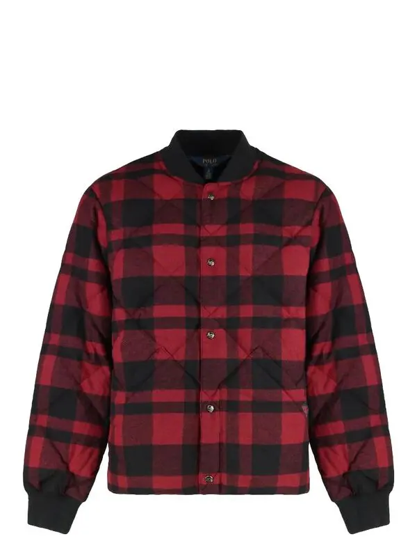 Polo Ralph Lauren Buffalo Check Wool Blend Jacket - Red