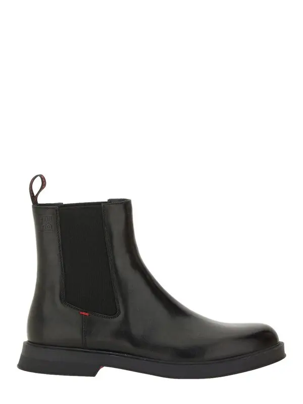 Hugo Leather Chelsea Boot - Black