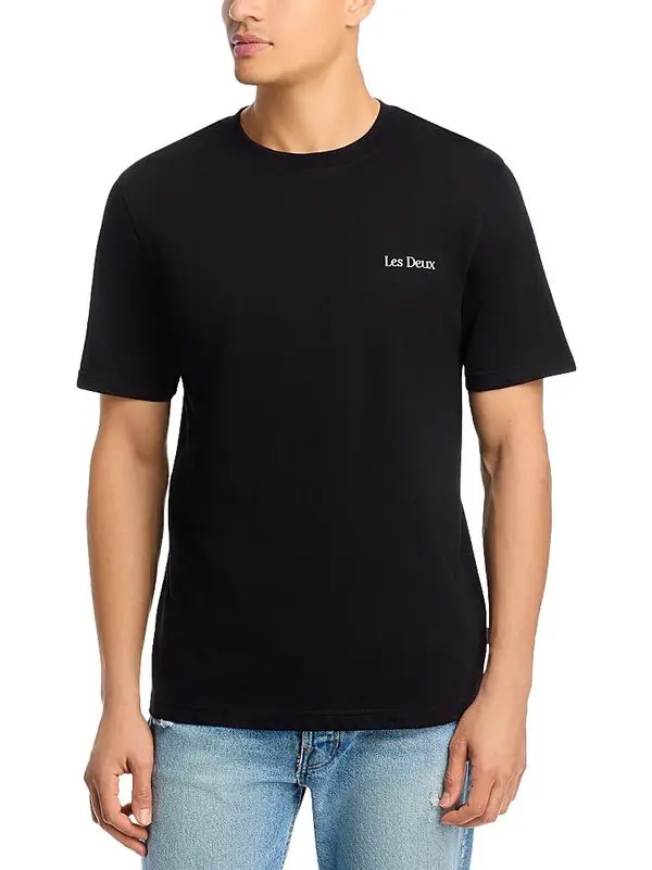 LES DEUX Brady Graphic Tee - Black