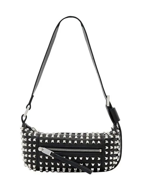 ALLSAINTS Vega Embossed Mini Shoulder Bag - Black