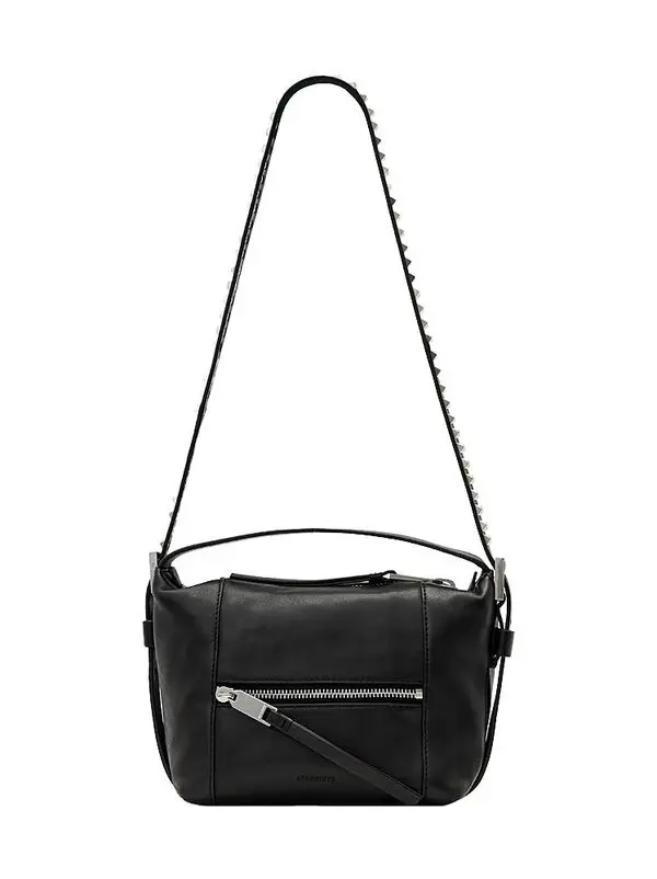 ALLSAINTS Vega Embossed Leather Grab Bag - Black