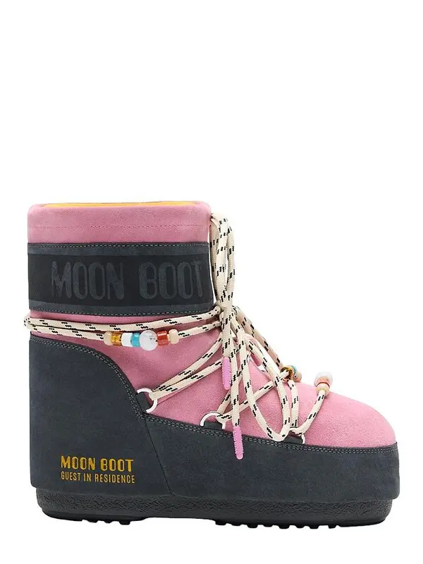 Moon Boot Mb X Gir Icon Low Boots - Grey/rose