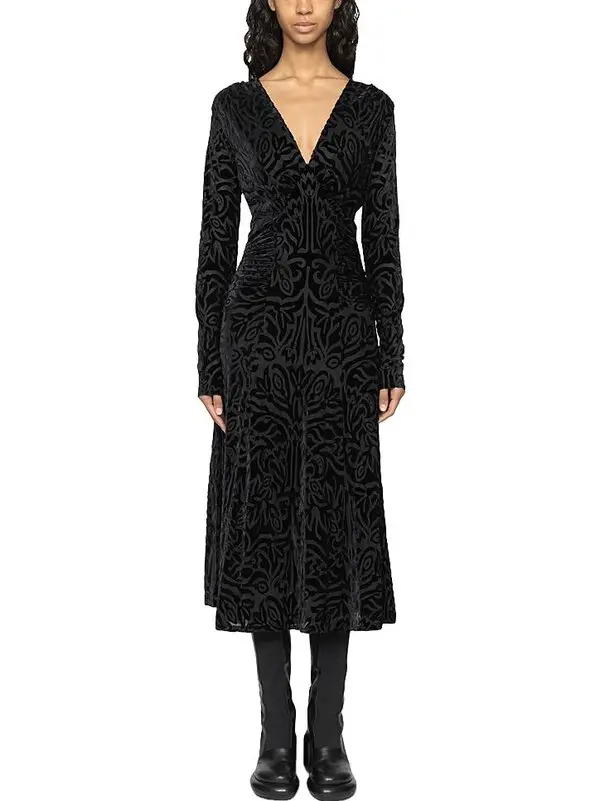 Sea Julie Burnout Dress - Black