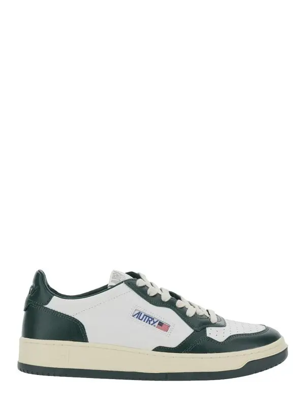 AUTRY Medalist Low Top Leather Sneakers - Green