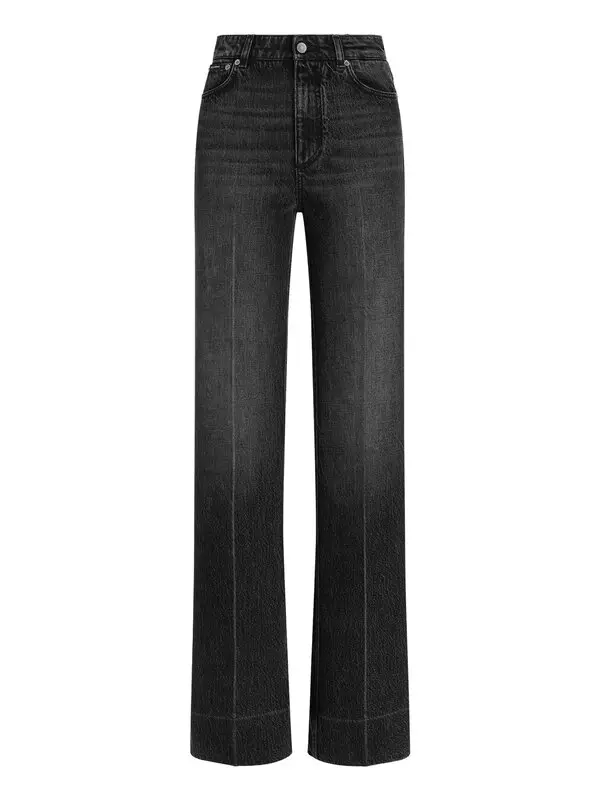 Dolce & Gabbana 5-pocket Flared Denim Trousers - Multicolor