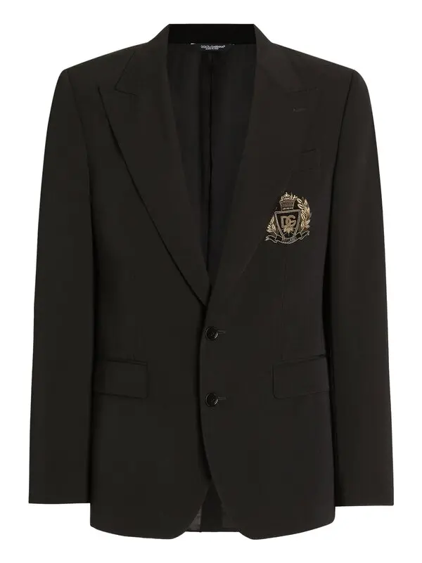 Dolce & Gabbana Single-breasted Sicilia Light Jacket - Black